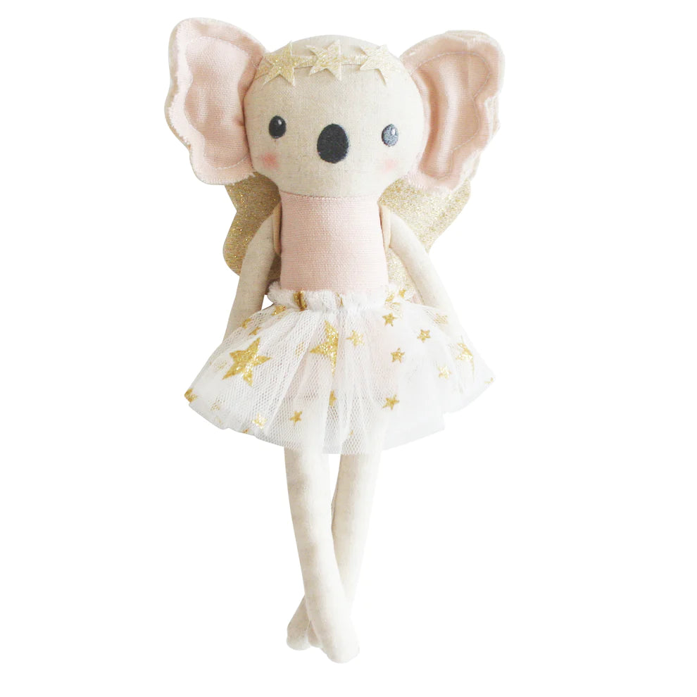Mini Koala Dress Up 28cm Ivory Gold – Mimi et Lion